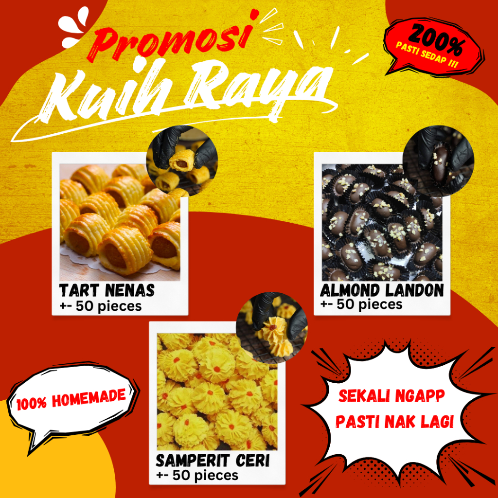 KUIH RAYA TRADISIONAL 100% HOMEMADE | Shopee Malaysia