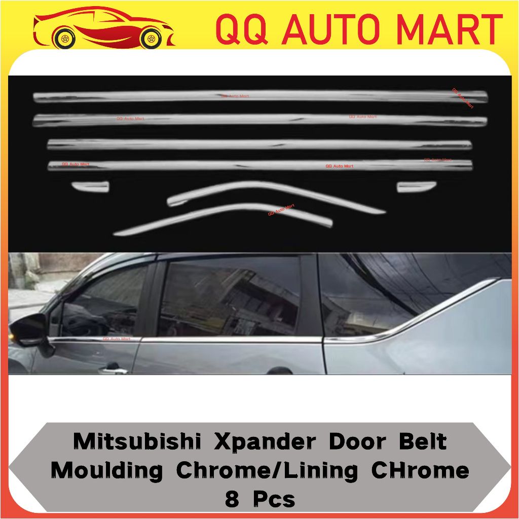 Mitsubishi Xpander Door Belt Moulding Chrome/Lining Chrome 8 Pcs ...