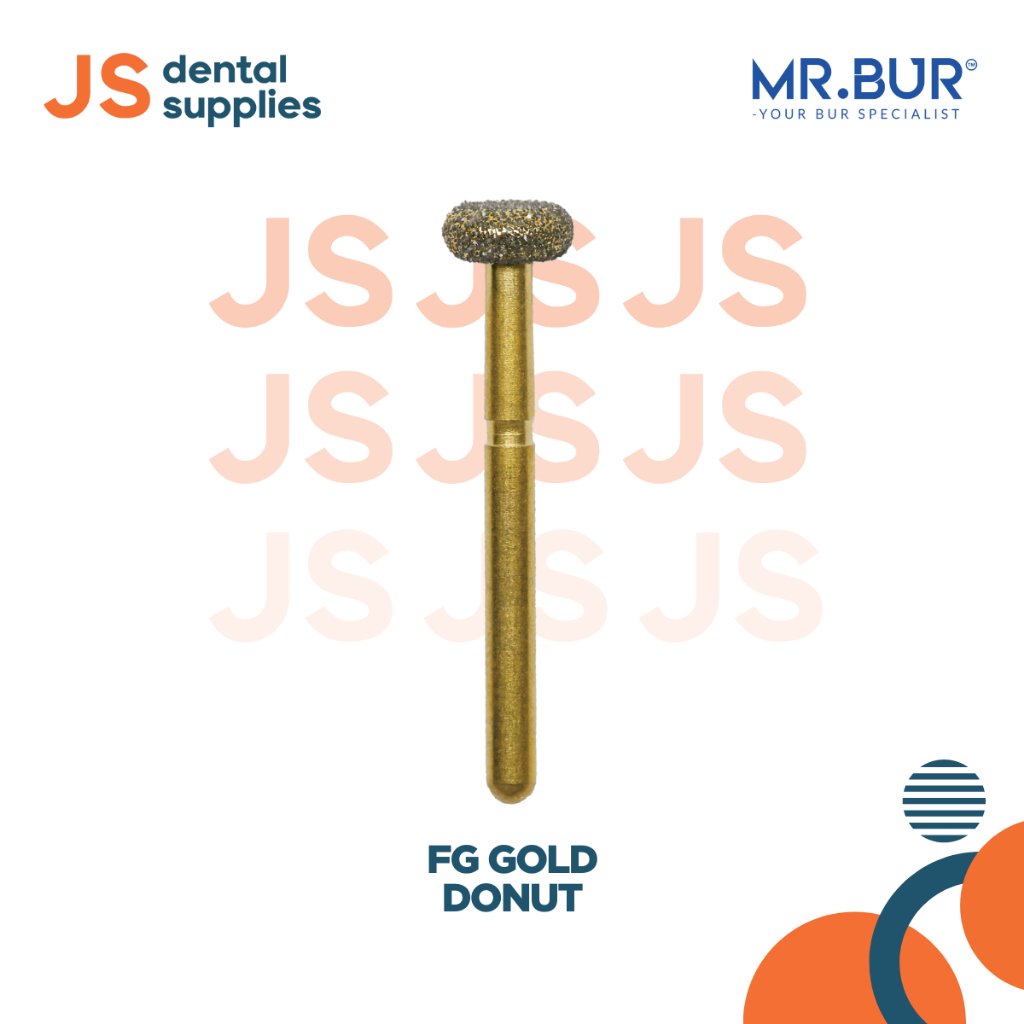 Gold Donut Diamond Bur FG | For Cavity Preparation | Crown and Bridges ...