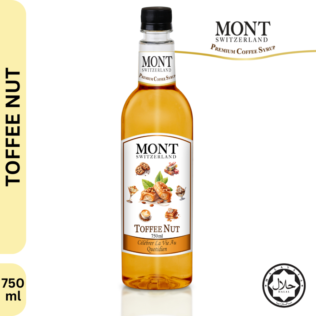 Mont Switzerland Toffee Nut (Coffee Syrup) 750ml (READY STOCKS) Halal ...