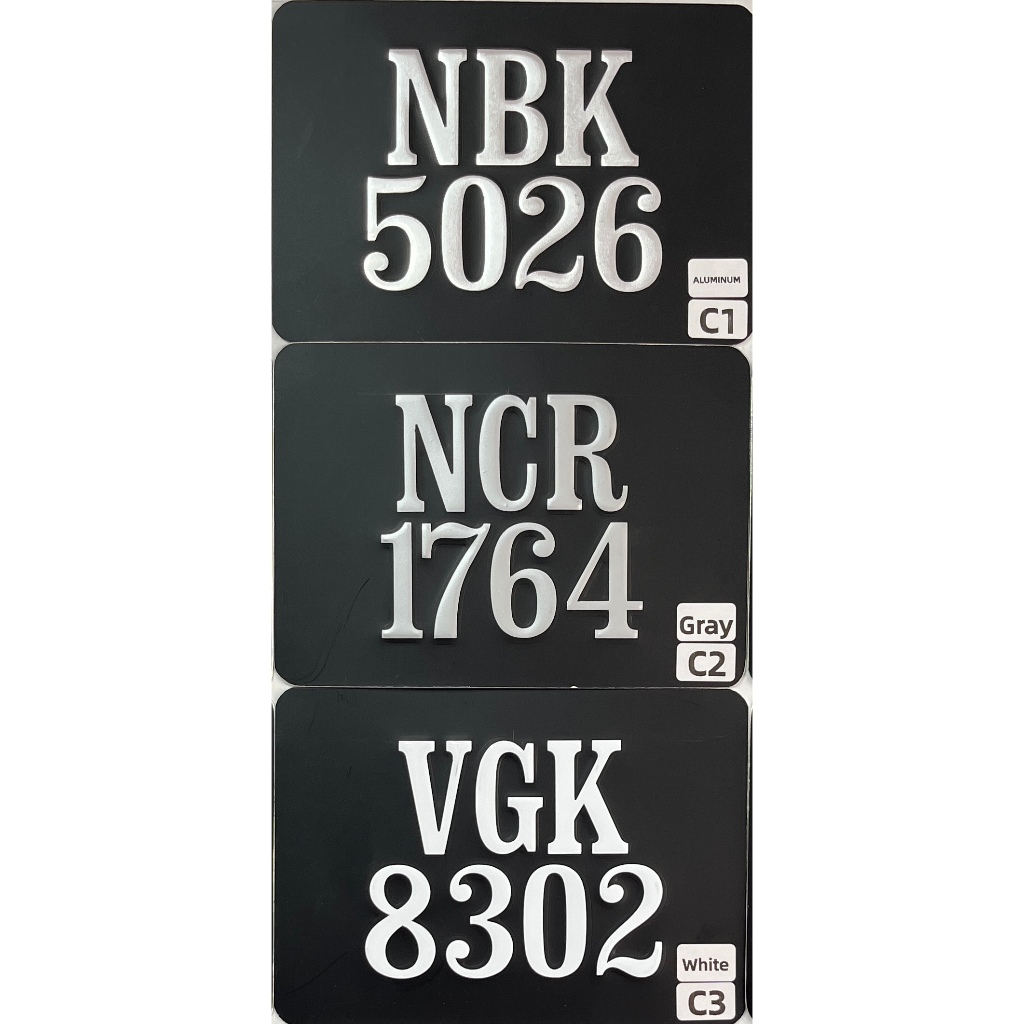 MOTOR NOMBOR PLATE BESI KETUK (TYPE #C) - [PLAT BESI | PLAT ALUMINUM ...