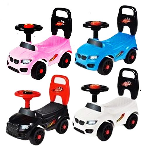 BMW Kids Ride on Push Car Baby Cartoon Sliding Mini Drive on 4-wheel ...