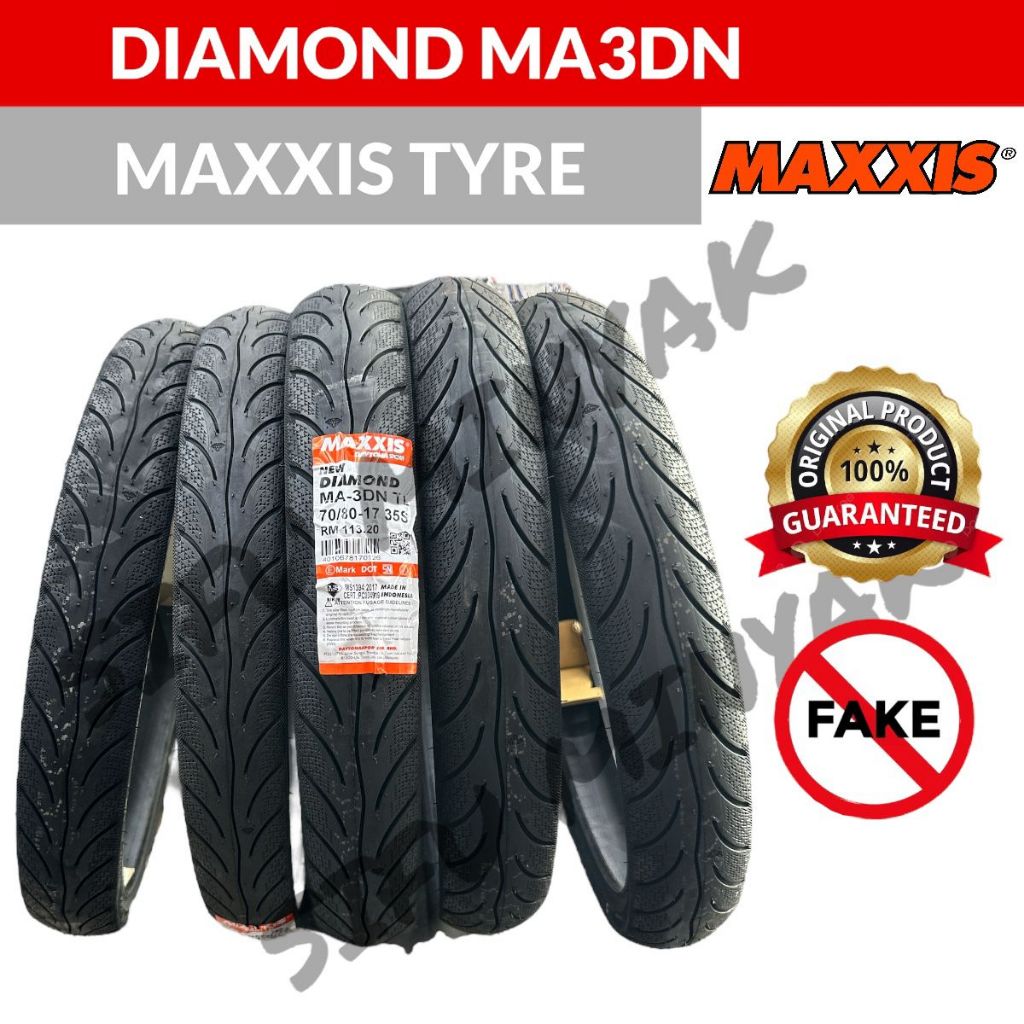 2024 MAXXIS MA3DN DIAMOND TL TYRE TIRE MOTORCYCLE TAYAR TUBELESS ...