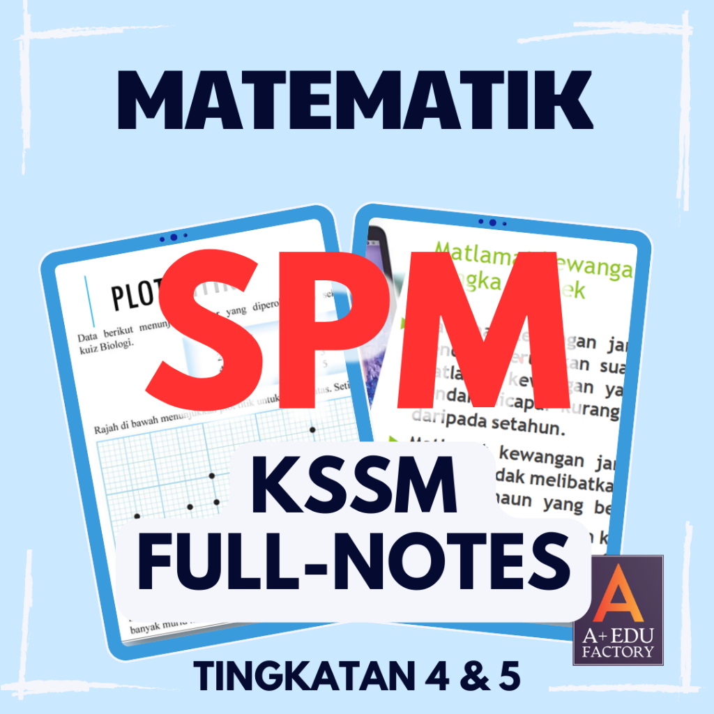 [📚PDF] NOTA LENGKAP MATEMATIK [SPM] B.MELAYU KSSM A+ NOTES | Shopee ...