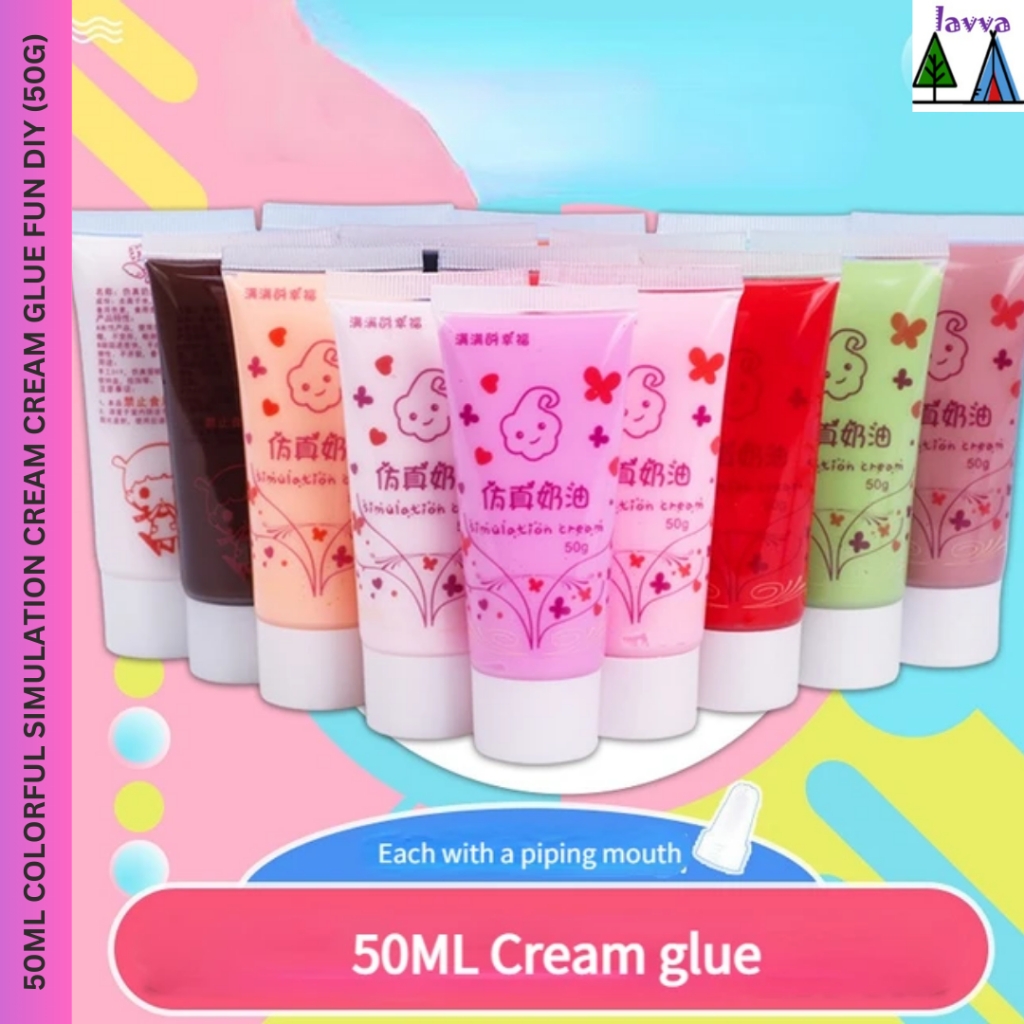 50ML COLORFUL SIMULATION CREAM GLUE FUN DIY (50g) | Shopee Malaysia