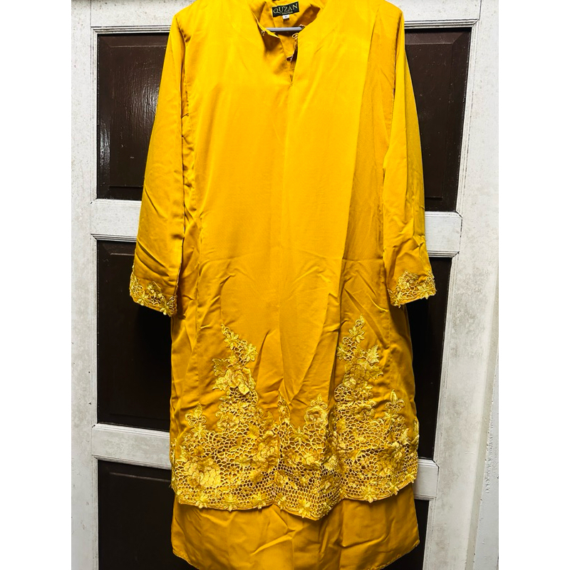 PRE ️ BAJU KURUNG | BAJU RAYA | BAJU KURUNG RAYA MUSTARD | Shopee Malaysia