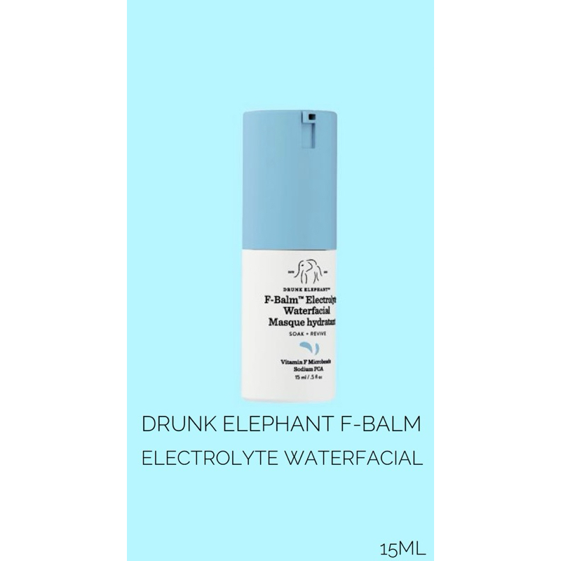 DRUNK ELEPHANT F-BALM ELECTROLYTE WATERFACIAL,15ML, Made in USA 🇺🇸 ...