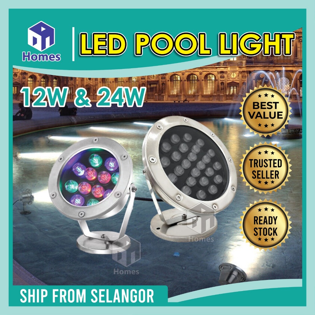 Underwater Light IP67 Led Outdoor Waterproof Colorful Water Spotlight Swimming Pool Light ...