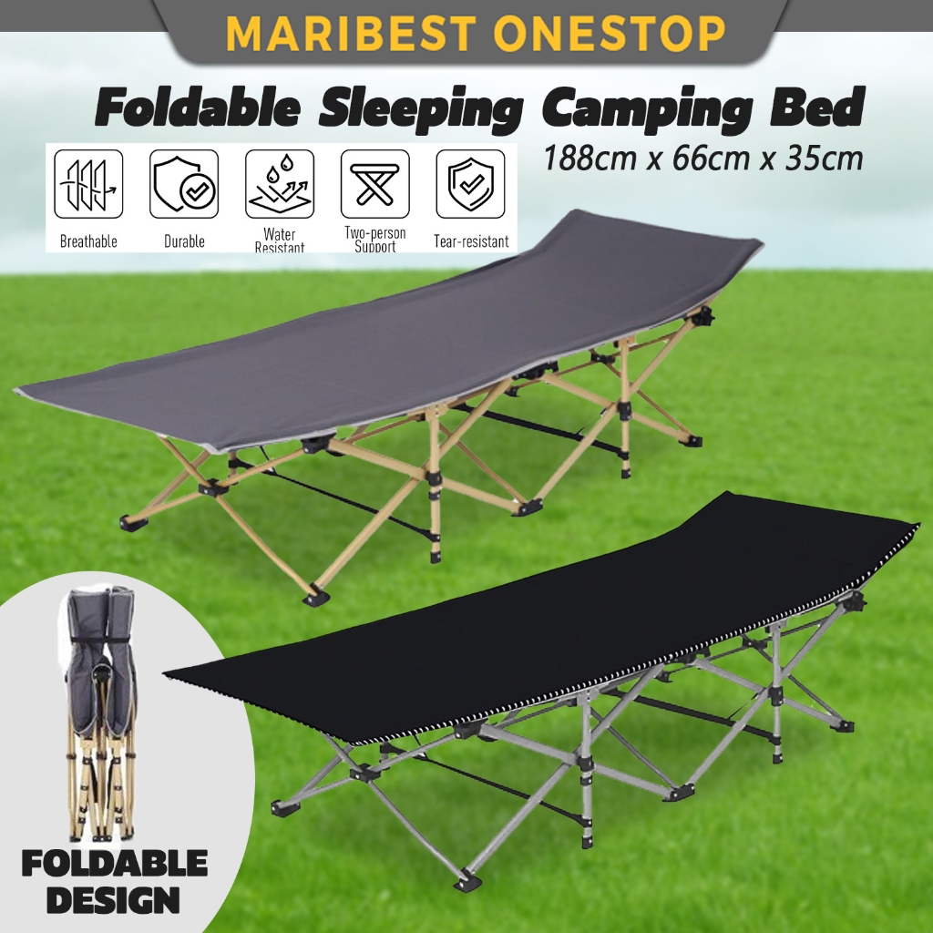 Camping Bed Cot Portable Folding Tent Bed Outdoor Indoor Travel ...