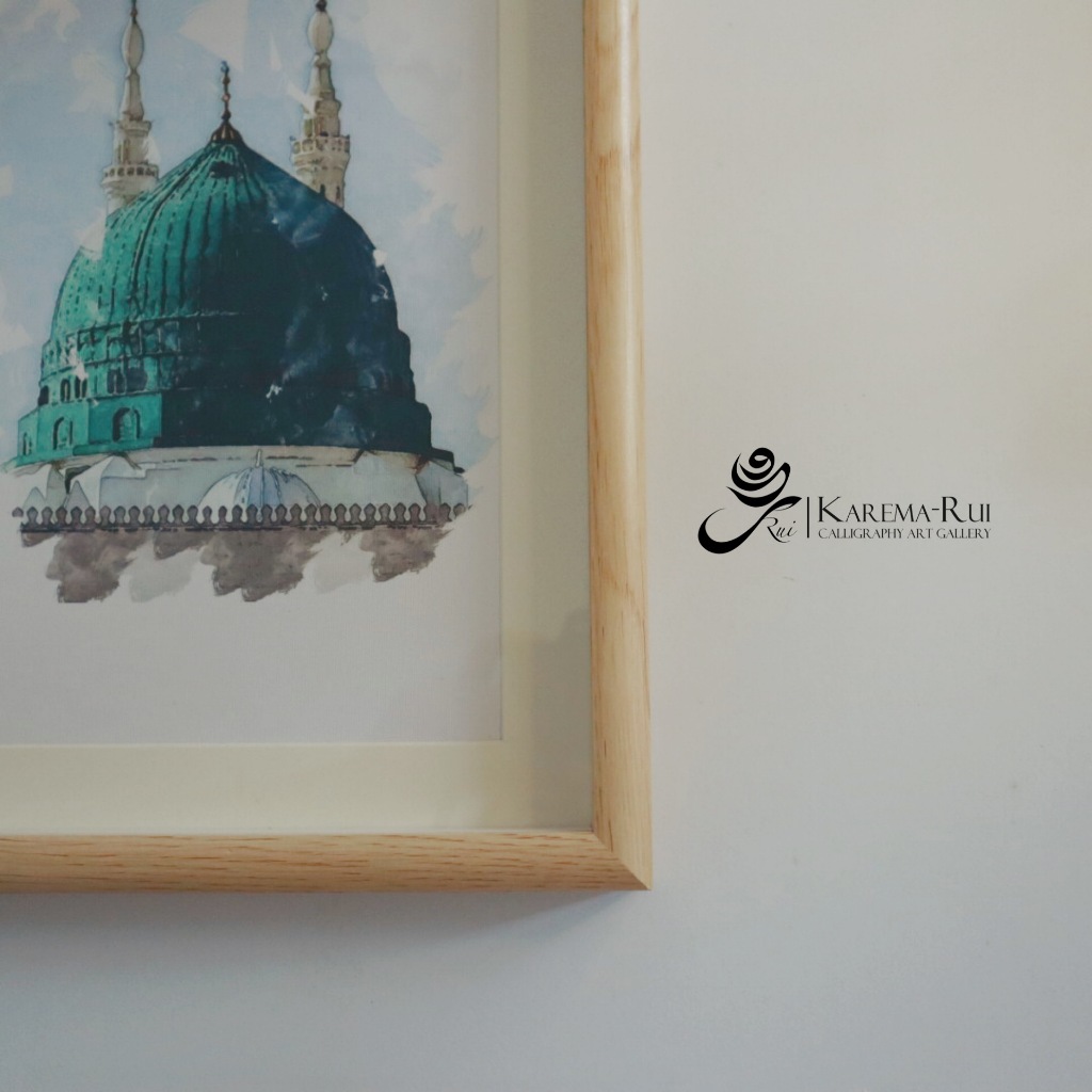 Set of 3 Painting, Makkah, Al-Aqsa, An-Nabawi . Islamic Wall Art with ...