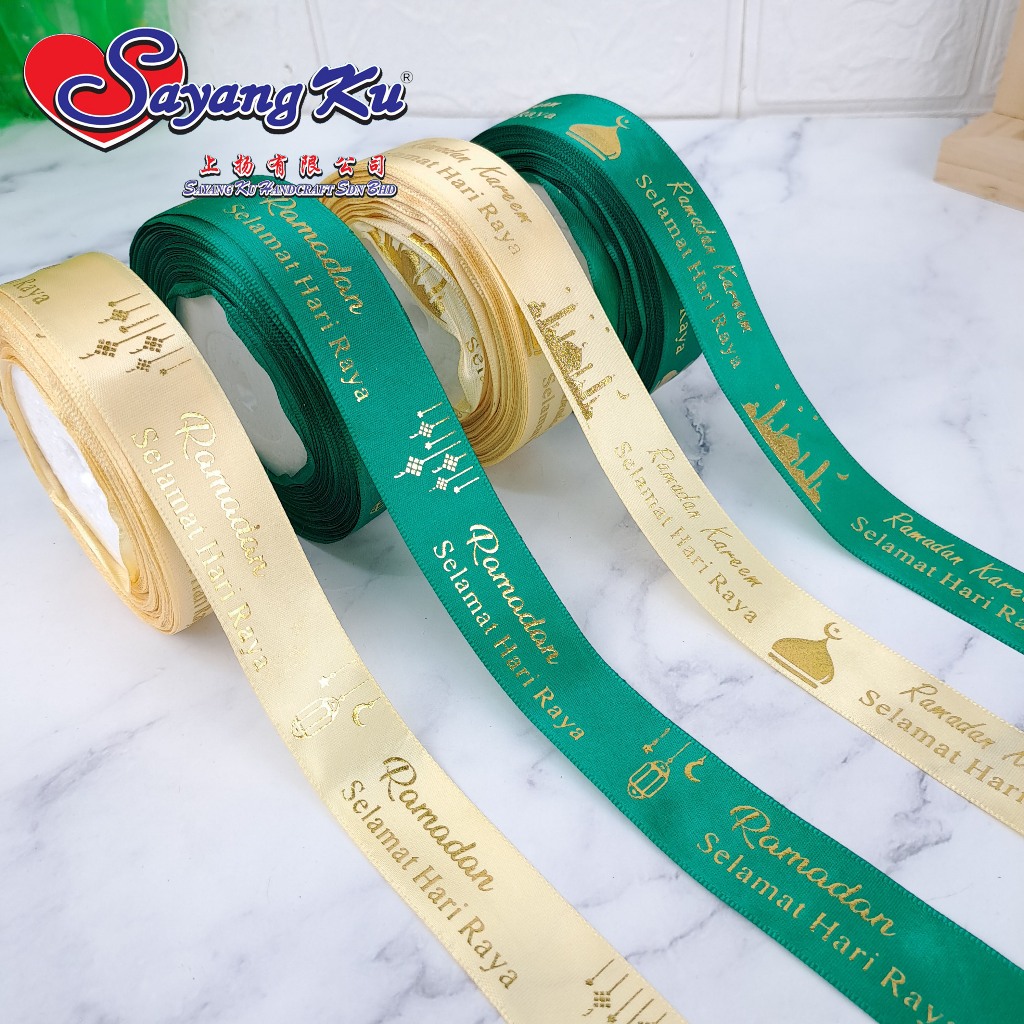 [ Ready Stock ] Satin Ribbon Raya Aidil Fitri 2024 | Shopee Malaysia