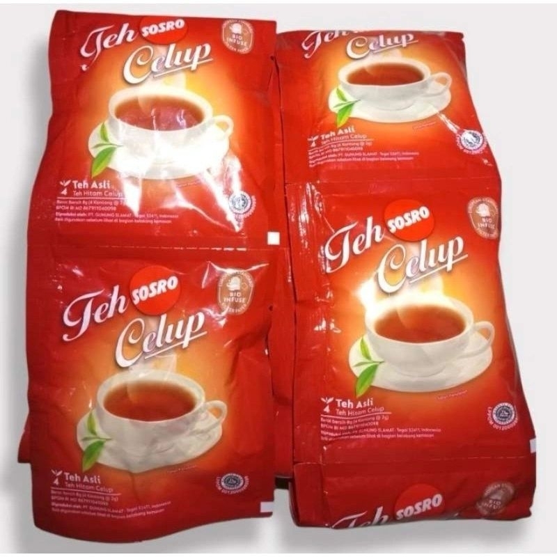 TEH SOSRO UNCANG PRODUK HALAL INDONESIA (4 UNCANG/PACK) | Shopee Malaysia