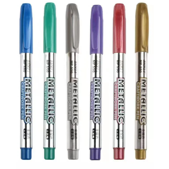 Metalic Waterproof Drawing Permanent Paint Marker Pen (1PC) | Shopee ...