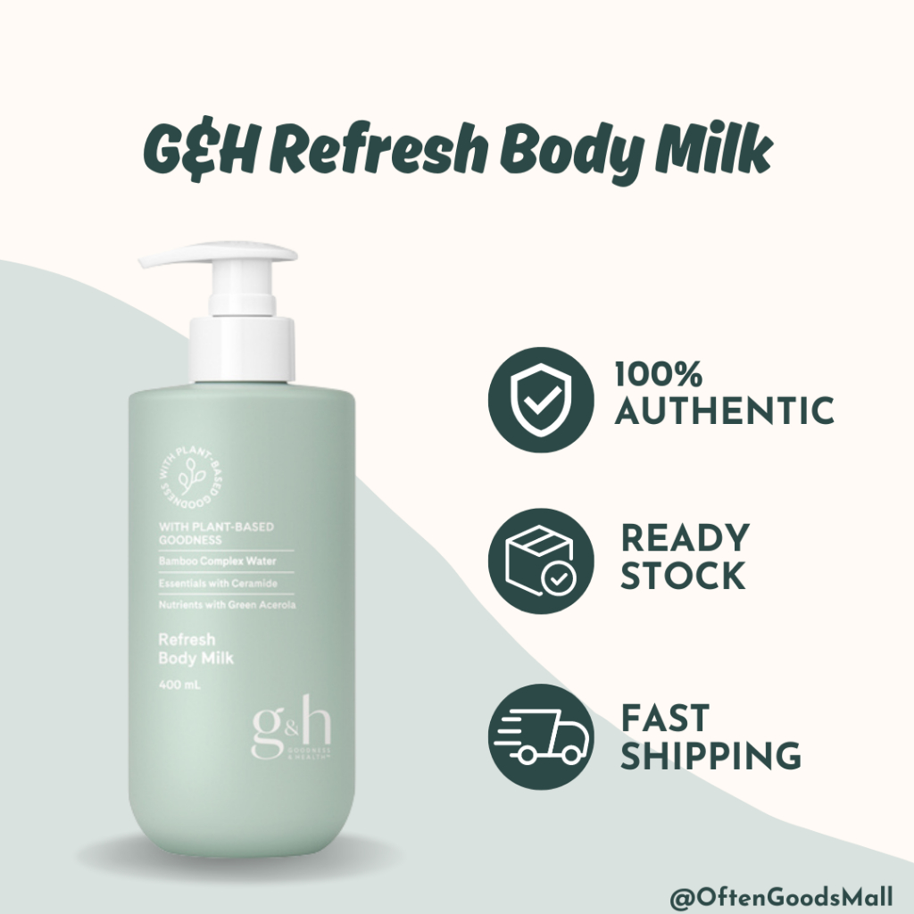 [Ready Stock] G&H Refresh Body Milk - 400ml | Shopee Malaysia