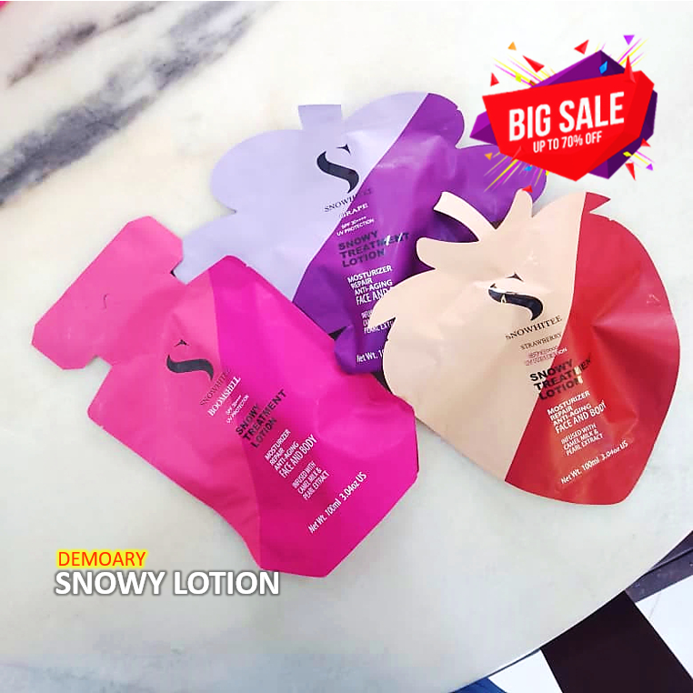 SNOWY SNOWHITEE TREATMENT LOTION - BOMBSHELL GRAPE STRAWBERRY SNOW ...