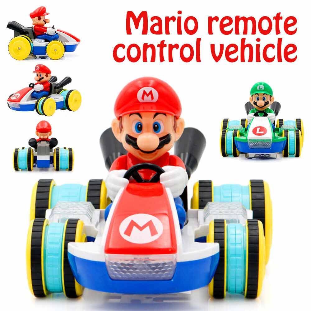 Four-Way Super Mario Carding Racing Go Kart Remote Control Car Mario ...