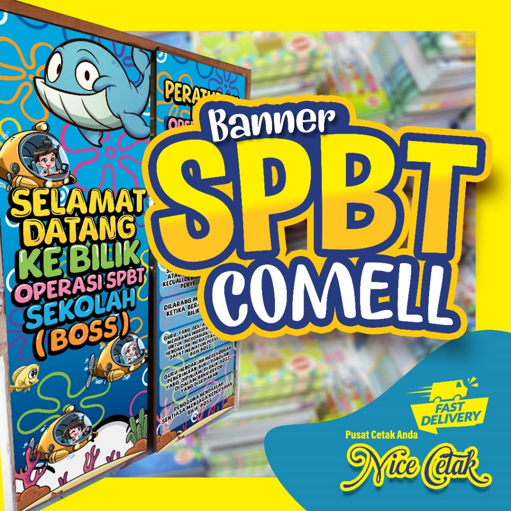 BANNER PINTU SPBT / BOSS COMELLL 2024 | Shopee Malaysia