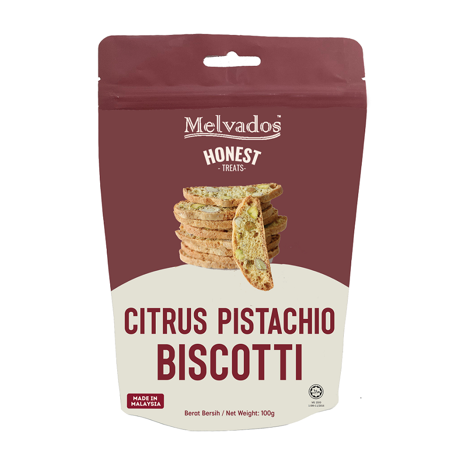 Melvados - Citrus Pistachio Biscotti | Shopee Malaysia