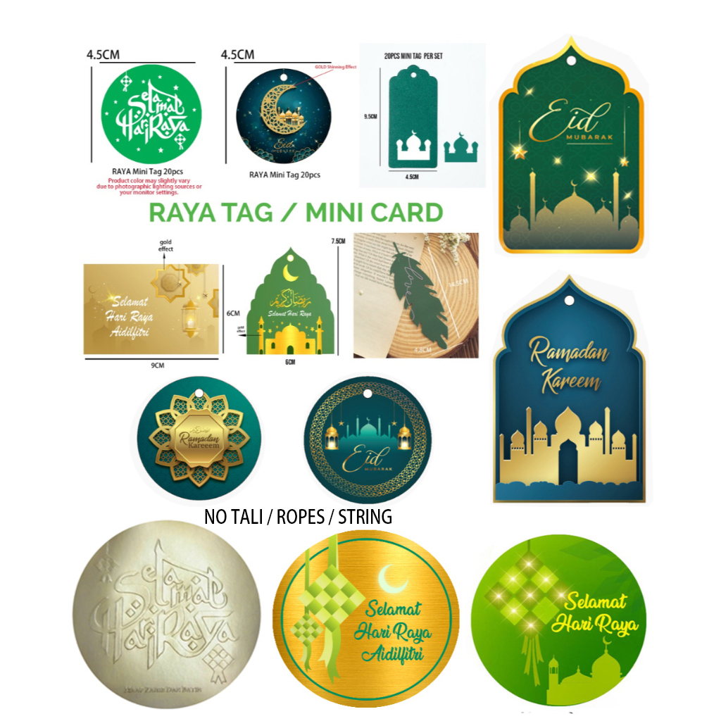 【READY STOCK】RAYA Mini card Greeting Cards RAYA Card Label Tags RAYA ...