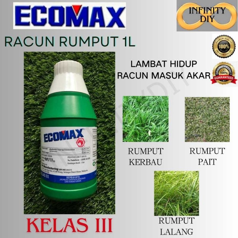 ECOMAX RACUN RUMPUT 1L(100% ORIGINAL) /RACUN RUMPAI/RACUN LALANG/RACUN ...