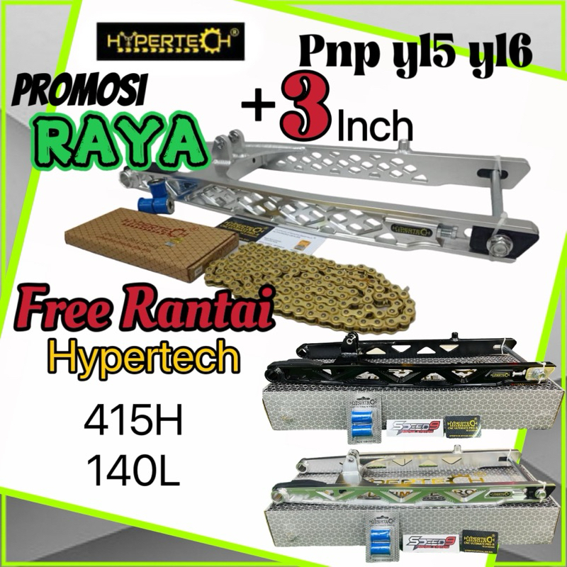 (Project Raya) PERCUMA RANTAI 3 inch hypertech swing arm cnc PRO R3 PRO ...