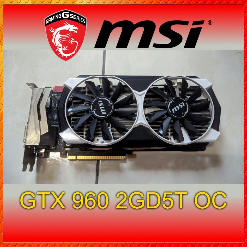 MSI GeForce GTX 960 2GB OC | Shopee Malaysia