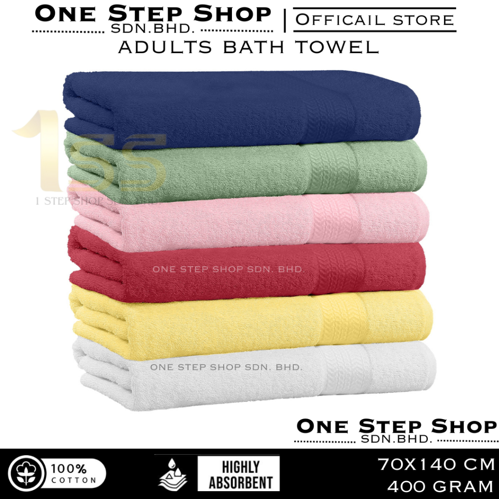Bath Towel 100% Cotton 70x140cm Ultra Soft Comfort Touch Hotel Grade ...