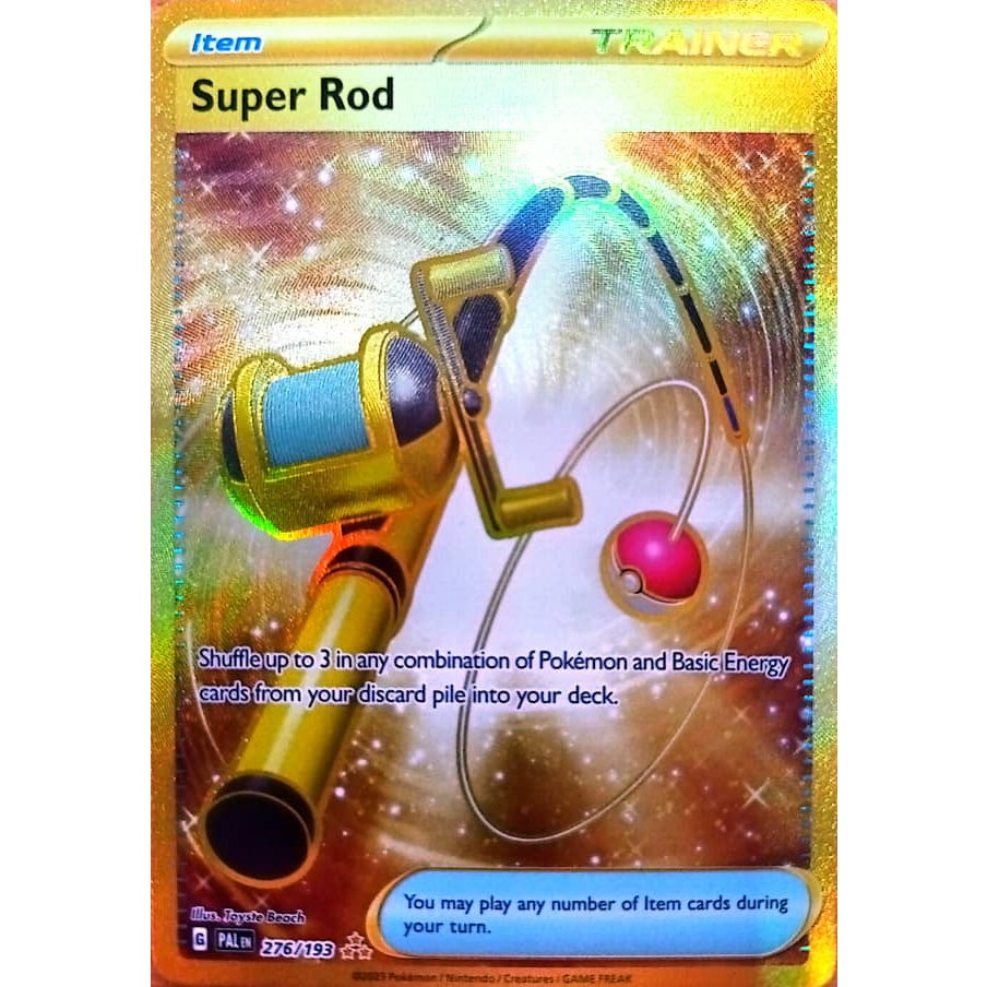 Pokemon TCG Card Game Super Rod - 276/193 - Gold Secret Rare | Shopee ...