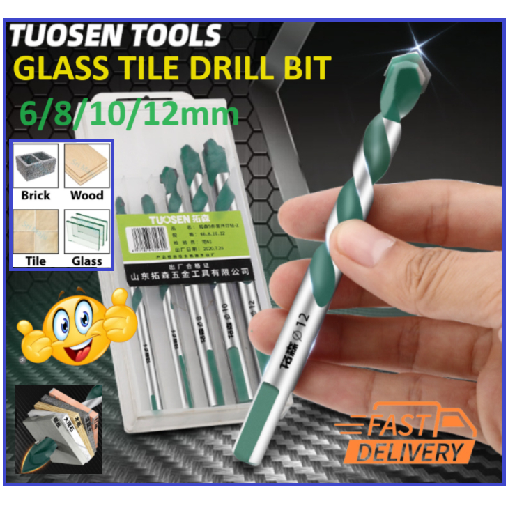 Multi Purpose Drill Bit Drilling Porcelain Ceramic Tile Brick Masonry ...