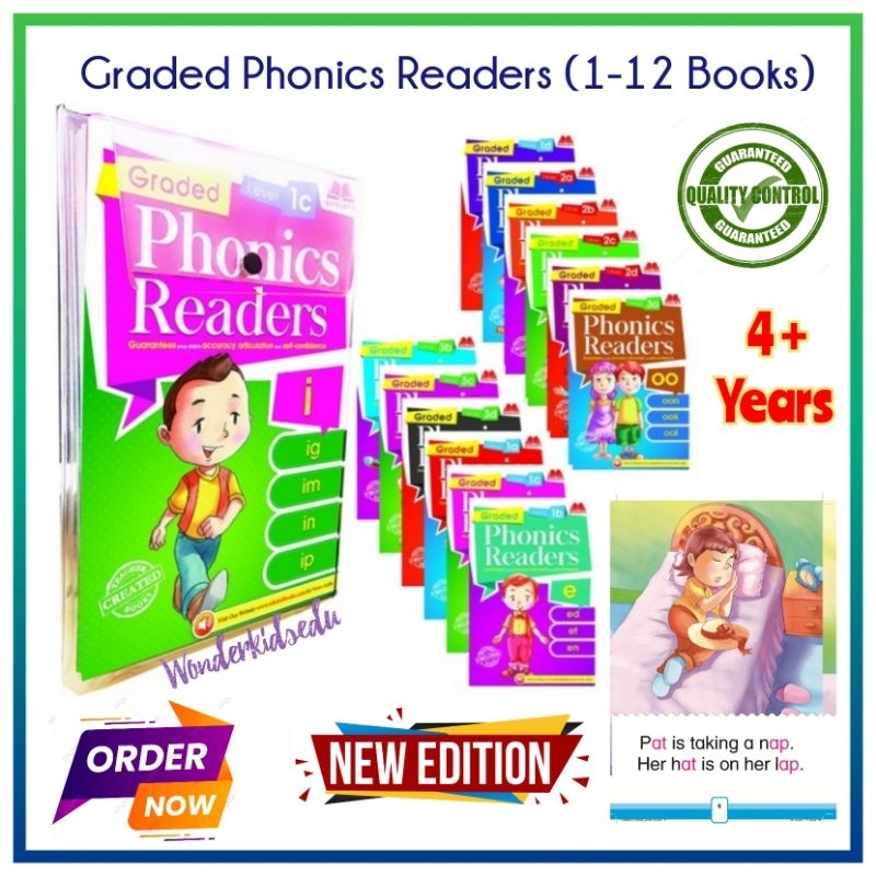 Graded Phonics Readers 12 Books | Preschool | Beginners | Kindergarten ...