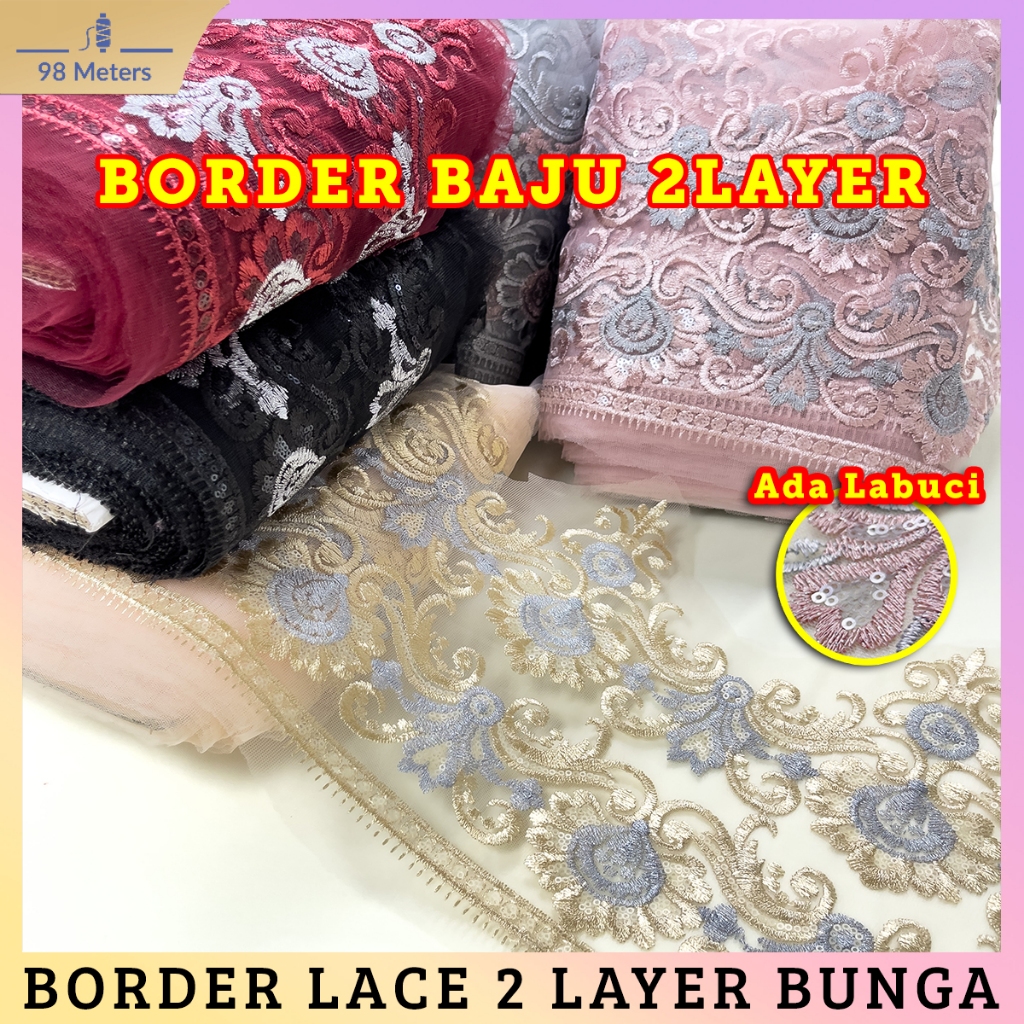 [🔥SALES🔥] Border Baju / Renda Baju / Renda Lace / Border Lace / Border ...