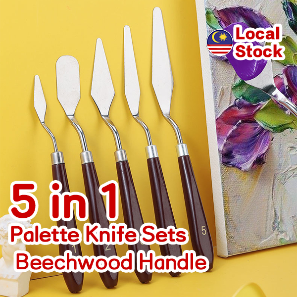 Palette Knife Set for Acrylic Paint Oil Mixing Color Icing Shaper Oil ...