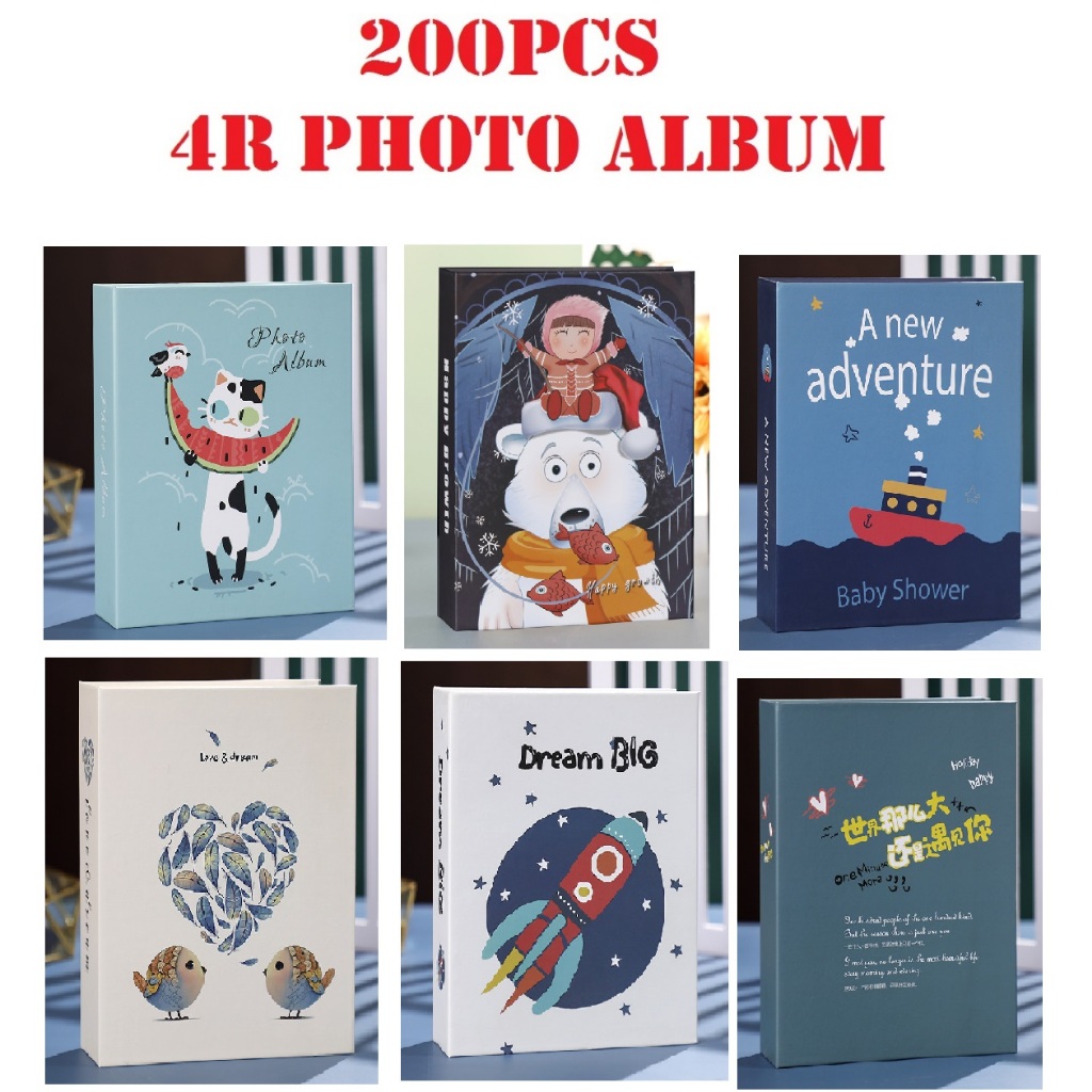 200pcs 4R Photo Album 6寸相册宝宝照片收纳册 Album Gambar 4R 200pcs Baby Album ...
