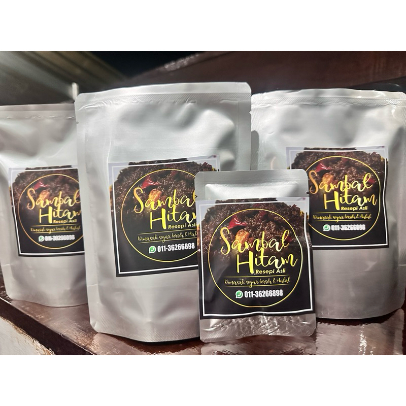 Sambal hitam dapur kayu 200gm FREE 50gm (250gm/pek) | Shopee Malaysia