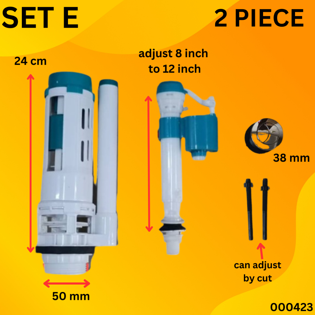 0034 50MM Full Set Toilet Water Tank Valve Toilet Water Tank Flush ...