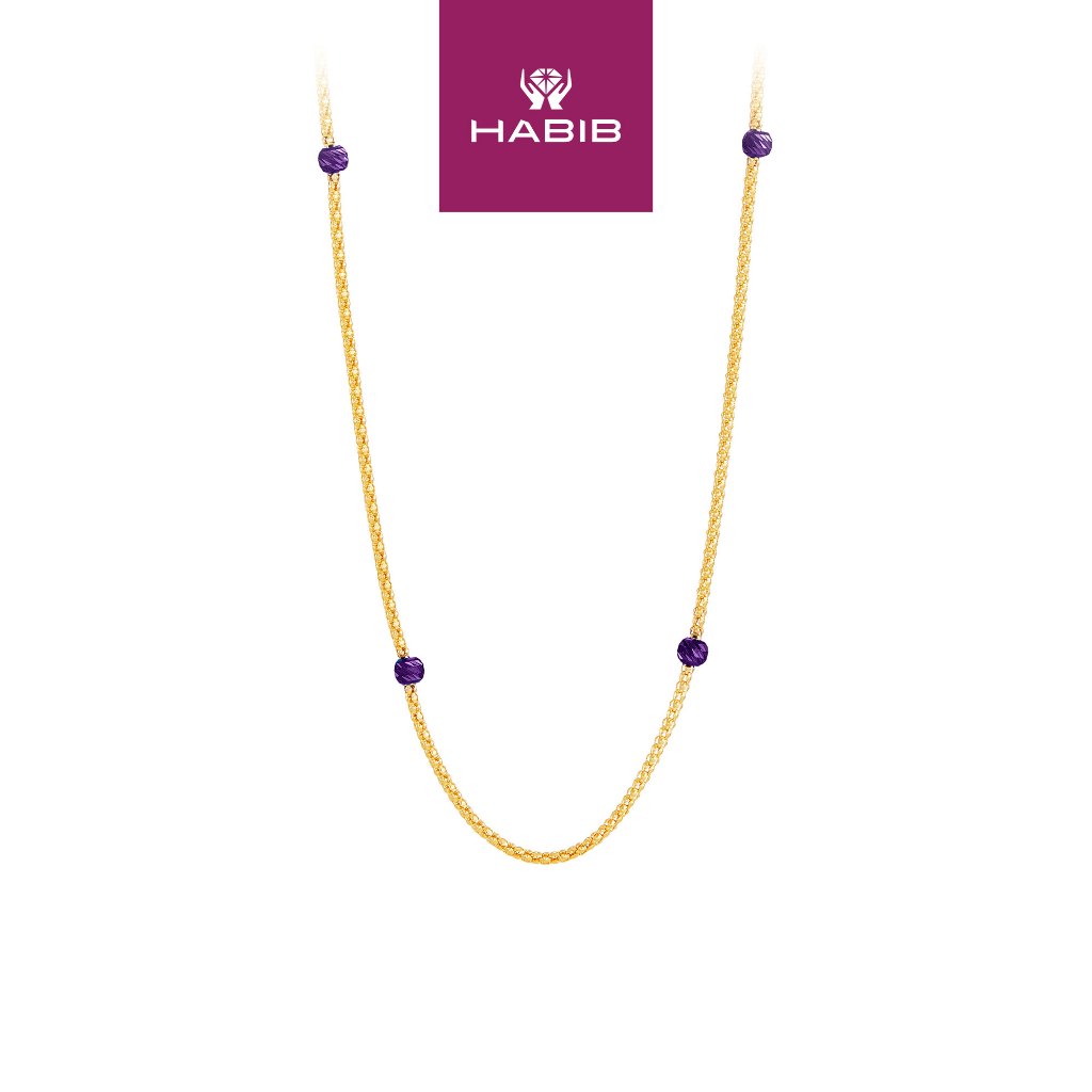 HABIB CLARA | Oro Italia 916 Yellow and Purple Gold Necklace GC26861221 ...