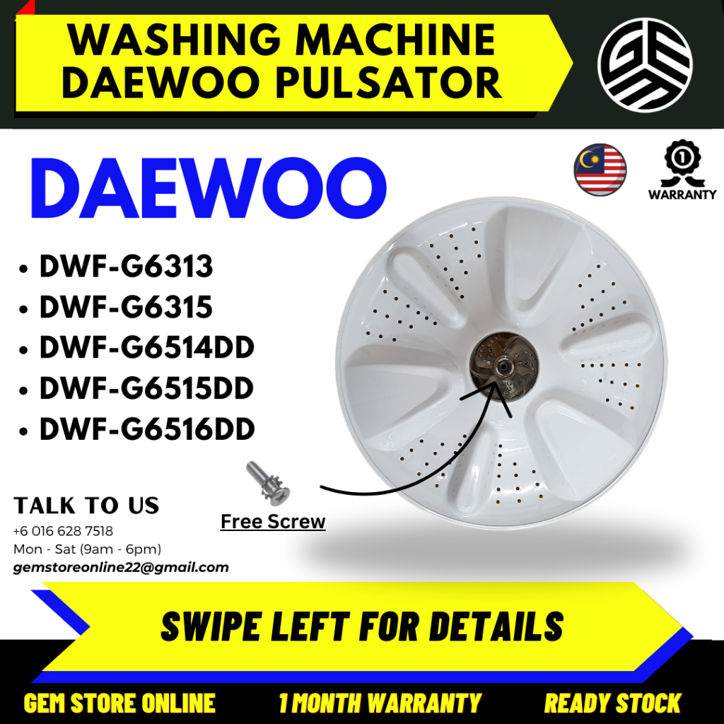 DWF-G6313 / DWF-G6315 / DWF-G6514DD / DWF-G6515DD / DWF-G6516DD DAEWOO ...