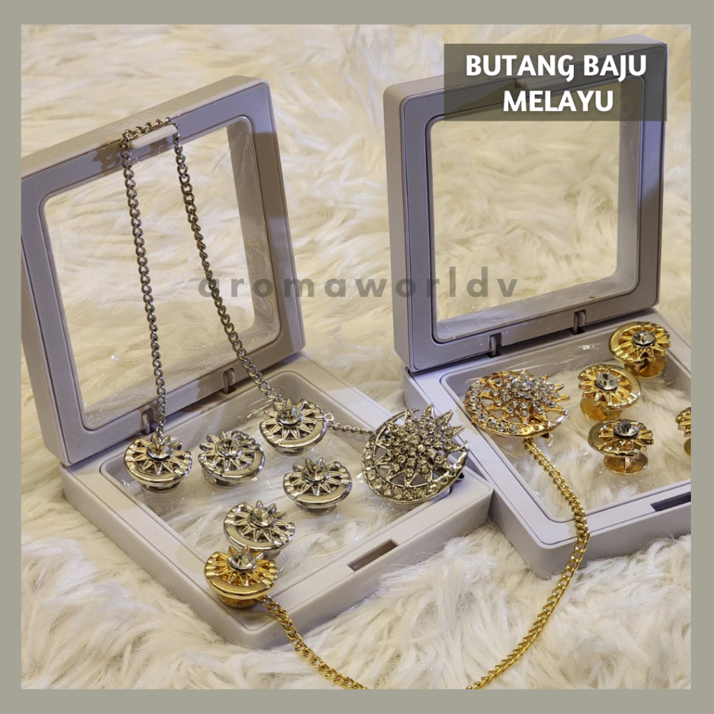 D04 Butang Baju Melayu Lelaki Muslimin Premium Mewah Fashion Set ...