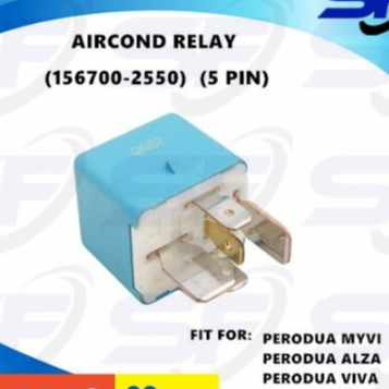 PERODUA MYVI ALZA VIVA AIRCOND RELAY (5 PIN) (156700-2550) | Shopee ...