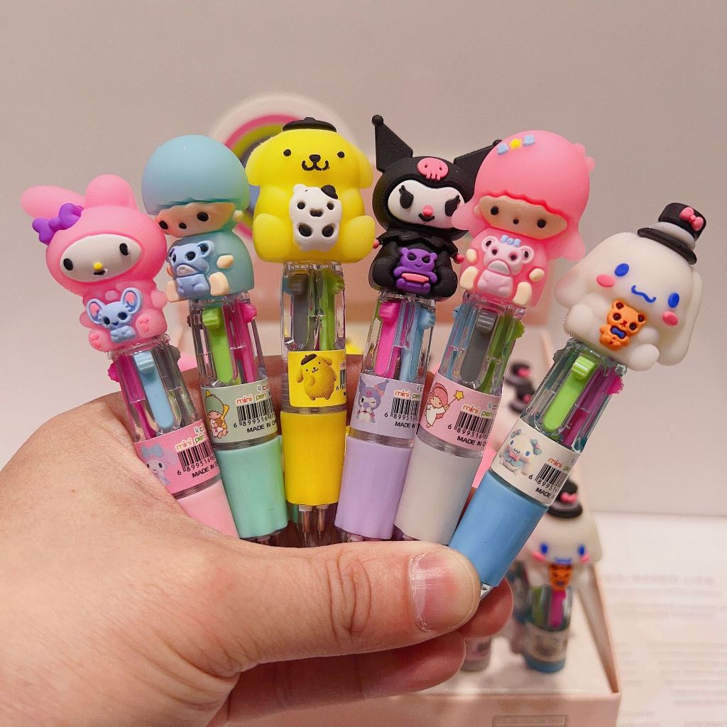 Sanrio Kuromi Cute Mini 4 in 1 pen. Ballpoint Pen Cute Kuromi Pen ...