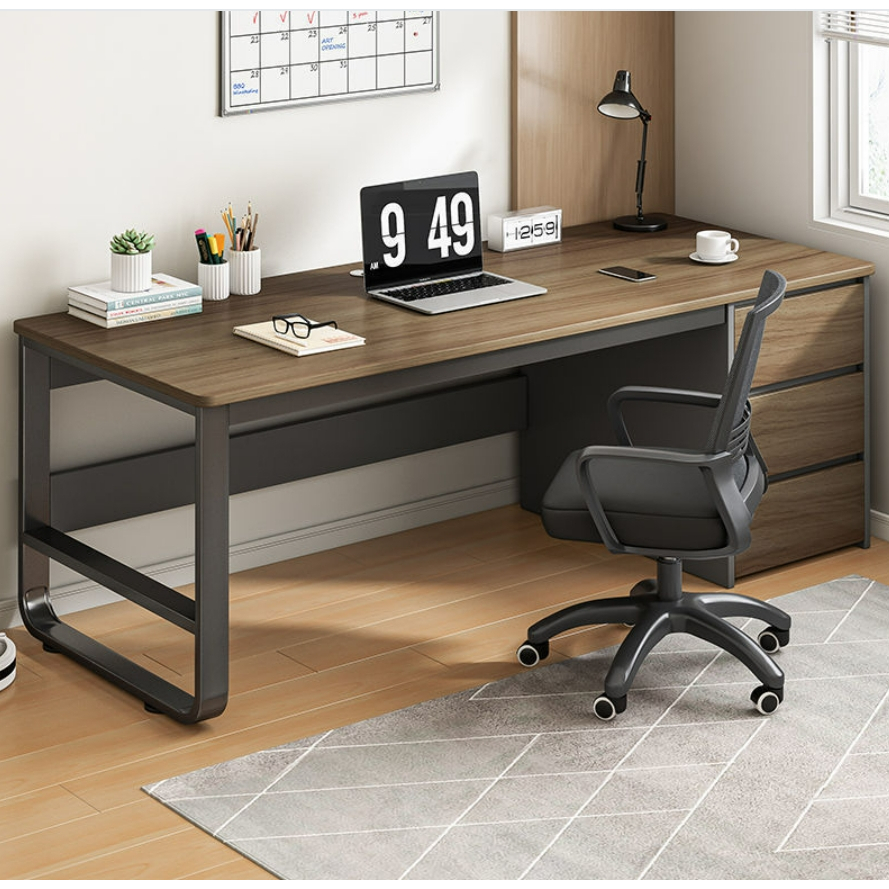 niilor™ Meja belajar Multifunction Computer Study Table With Drawer Wood PC Table Home Office ...