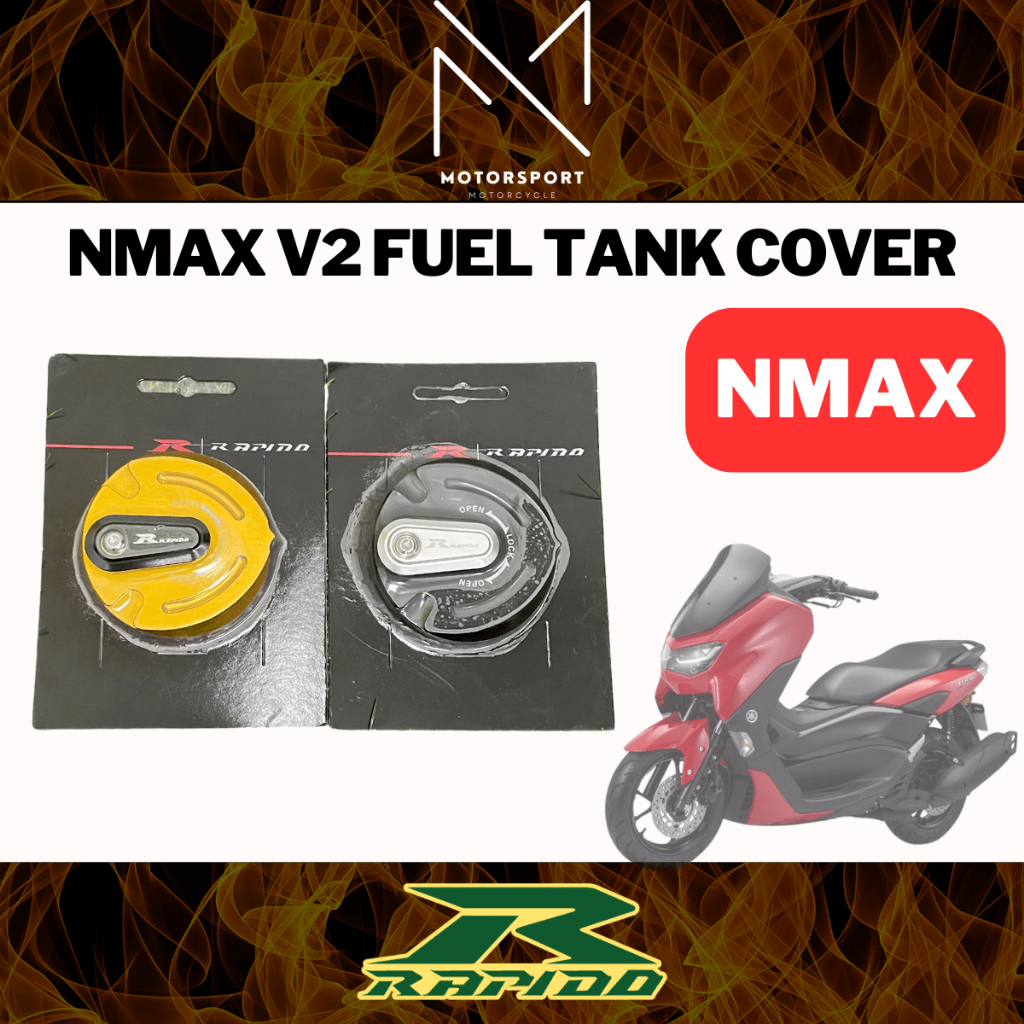 RAPIDO YAMAHA Nmax Fuel Tank Cover Gas Oil Petrol Tank Cover Motorsikal ...