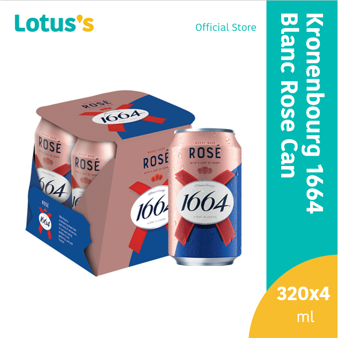 Kronenbourg 1664 Blanc Rose Can (4 x 320ml) | Shopee Malaysia