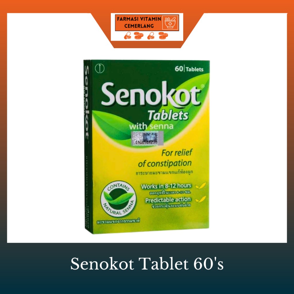 Senokot Tablets with Senna - 60 tablets | Shopee Malaysia