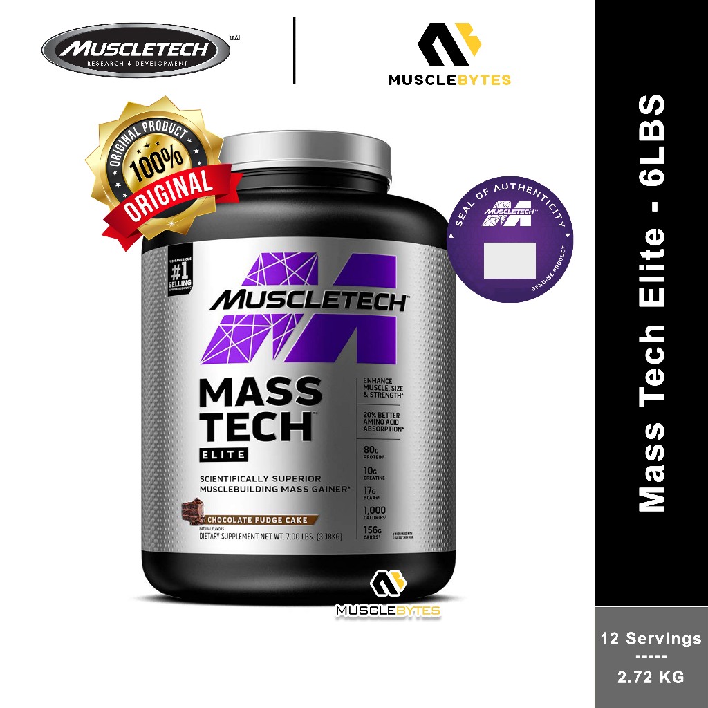MuscleTech - Mass Tech [2.72 KG / 12 Servings] [MassGainer] [MassTech ...