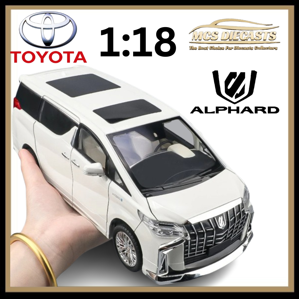 1:18 Toyota Alphard Alloy Car Model Diecast Vehicle Toyota Alphard Toy ...