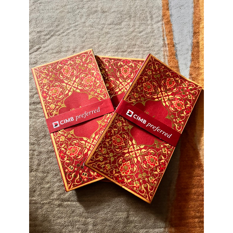 SAMPUL DUIT RAYA CIMB PREFERRED 2024 1 pax(7keping) | Shopee Malaysia