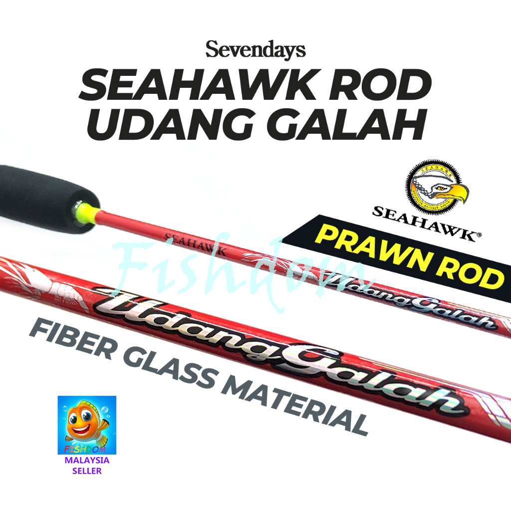 FISHDOM SEAHAWK UDANG GALAH ULTRA LIGHT PANCING IKAN UDANG SPINNG ...