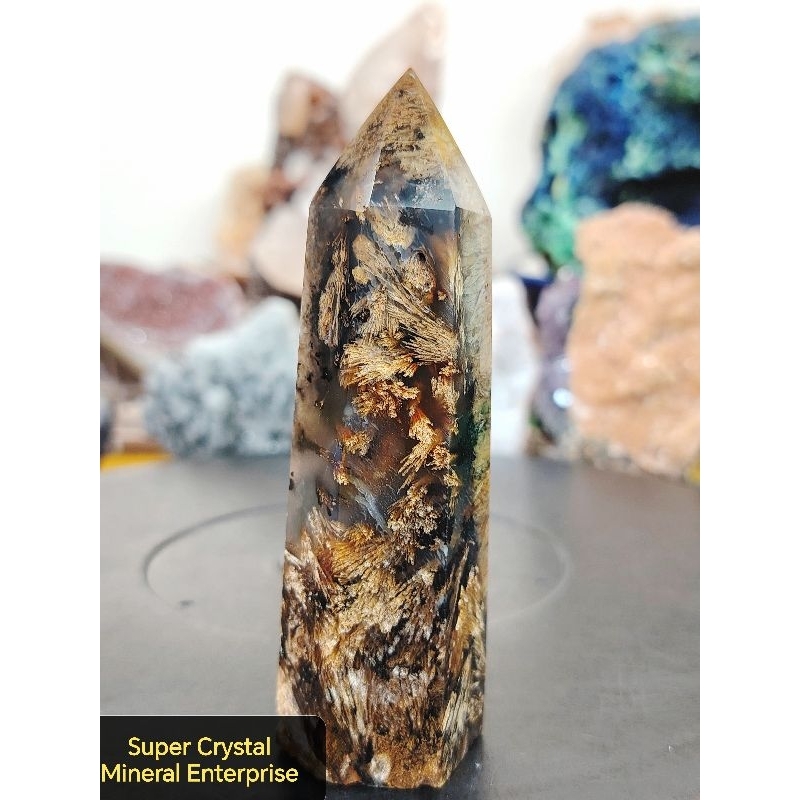 (Local Ready Stock/本地现货)天然巴西收藏等级发晶玛瑙水晶柱Natural Brazil Collection ...