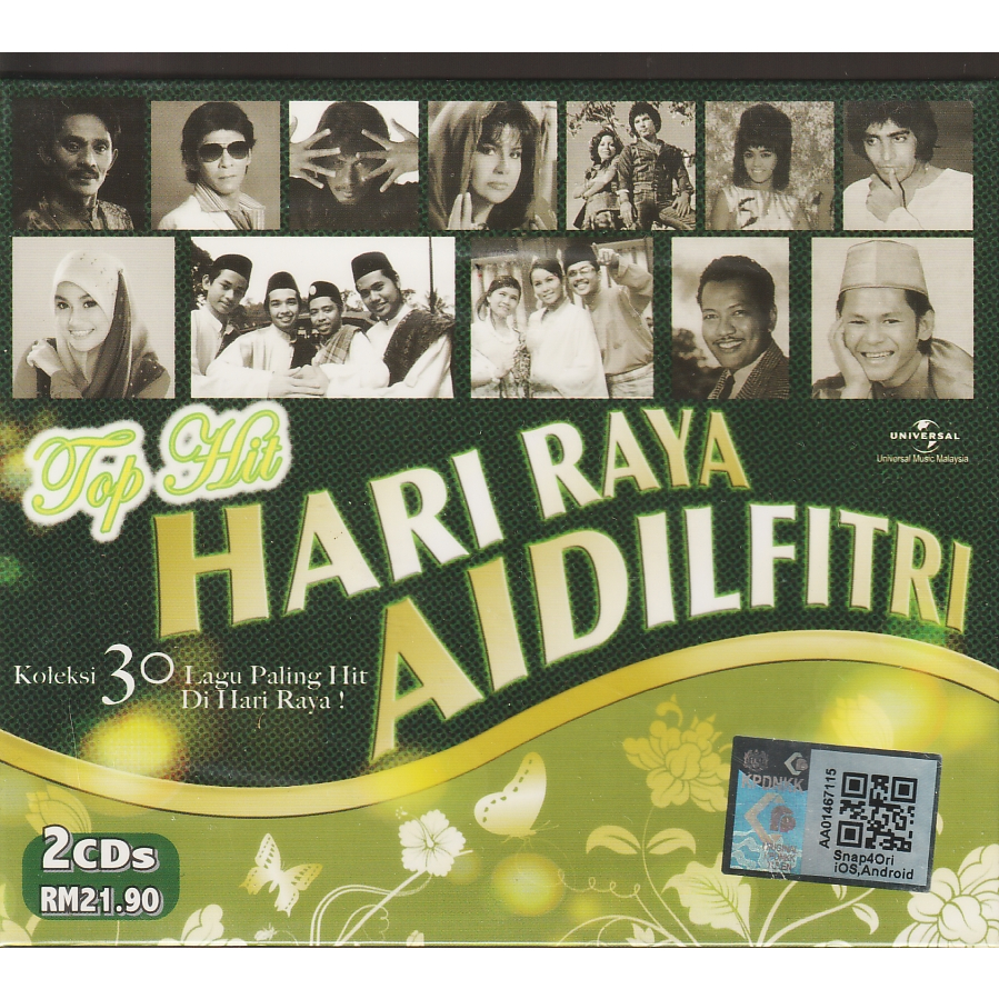 CD TOP HIT HARI RAYA AIDILFITRI : 30 LAGU RAYA HIT ( ORIGINAL ...